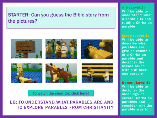Stories with meaning (parables) | Teaching Resources