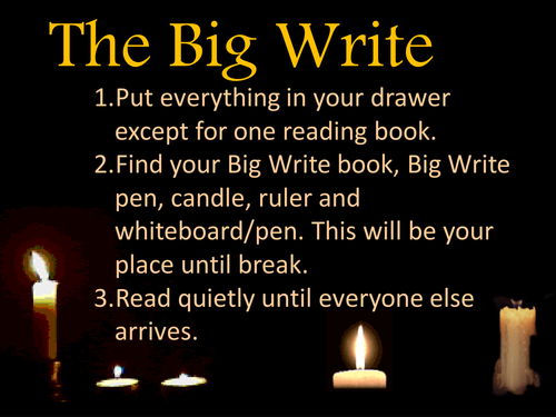 Big Write Tempate PPT and LO | Teaching Resources
