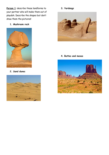 Desert landforms | Teaching Resources