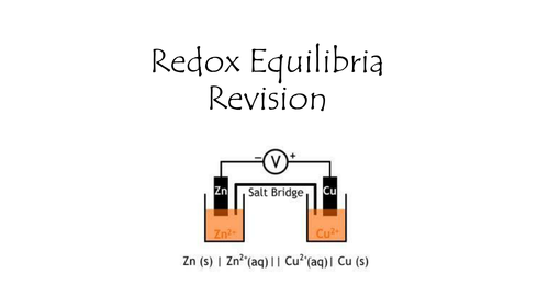 Redox Equilibria Revision | Teaching Resources