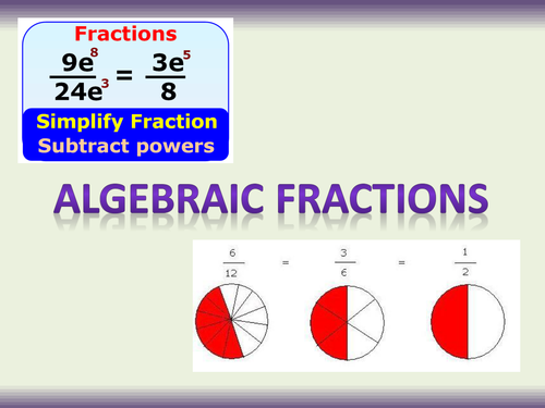 Algebraic Fractions | Teaching Resources