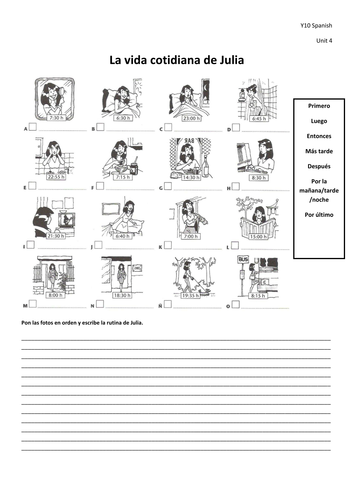 KS4 Spanish La vida cotidiana | Teaching Resources