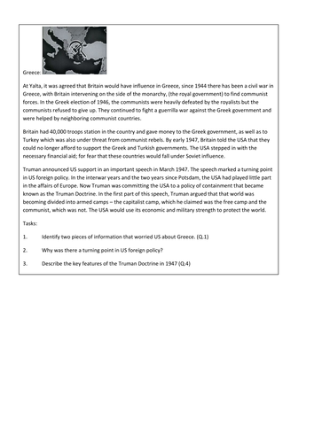 Edexcel UNIT 1 - COLD WAR 1943-1991 | Teaching Resources