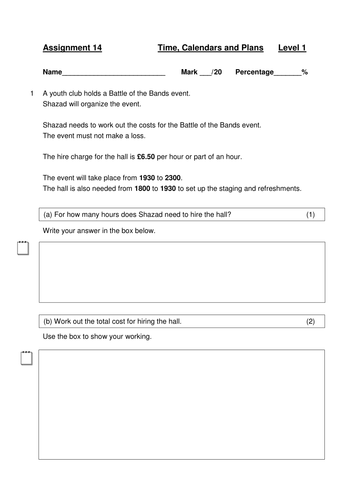 Time | Teaching Resources