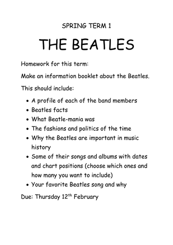 Beatles using Sibelius | Teaching Resources