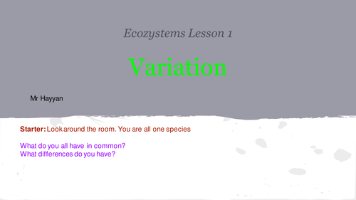 Variation, Species and Hybrids -GDrive | Teaching Resources