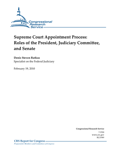 Appointment and Confirmation of Supreme Court Justices | Teaching Resources