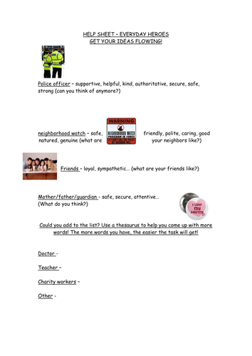 Poetry lesson linked to superhero unit | Teaching Resources