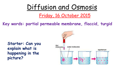 Osmosis AQA B3 | Teaching Resources