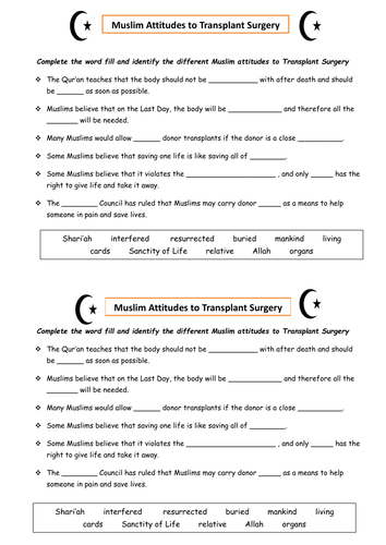 Organ donations & transplants | Teaching Resources