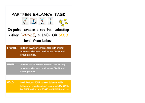 Gymnastics balances lesson plan | Teaching Resources