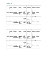 Nazi School Timetable | Teaching Resources