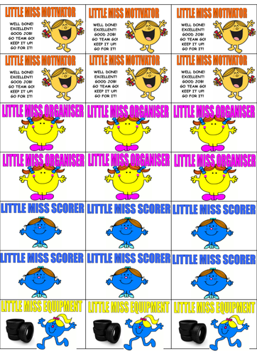 Little Miss Fitness Circuit | Teaching Resources