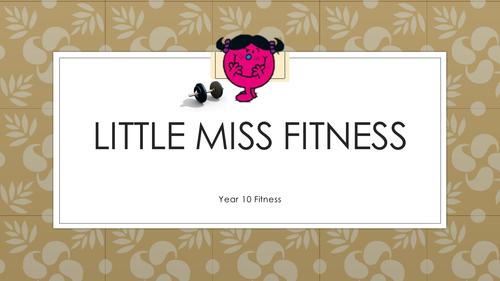 Little Miss Fitness Circuit | Teaching Resources