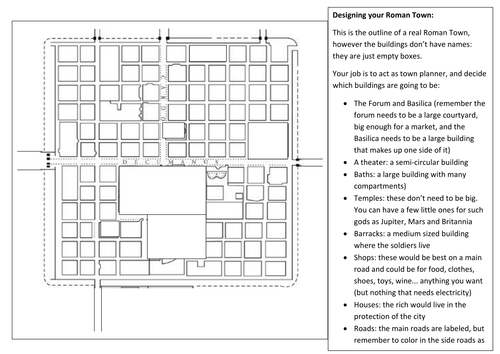 Design a Roman Town | Teaching Resources