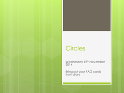 circles - year 7 | Teaching Resources