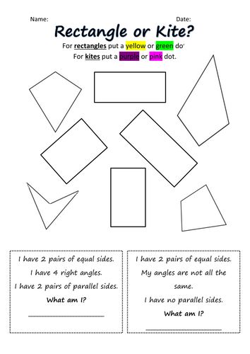 Quadrilateral Sorting Worksheets | Teaching Resources Quadrilateral Sorting Worksheets | Teaching Resources
