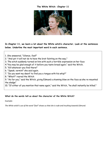 'The Lion. the Witch and the Wardrobe' | Teaching Resources