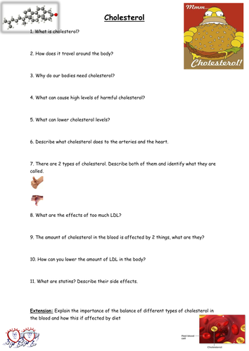What is cholesterol? | Teaching Resources