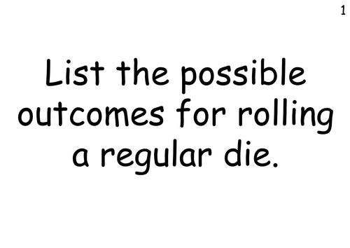 Probability relay race | Teaching Resources