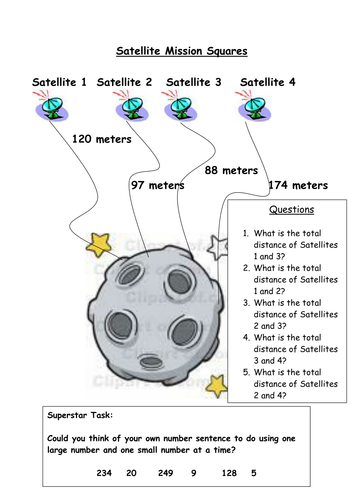 Space-related Math challenges | Teaching Resources