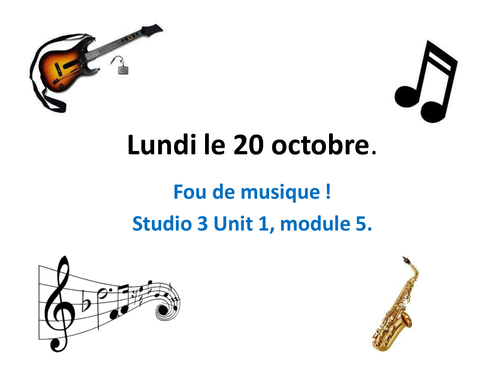 Fou de musique Studio 3 Rouge | Teaching Resources