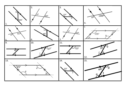 Angles Rules - Angles on parallel lines | Teaching Resources