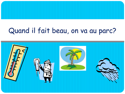 Studio 2 quand il fait beau | Teaching Resources