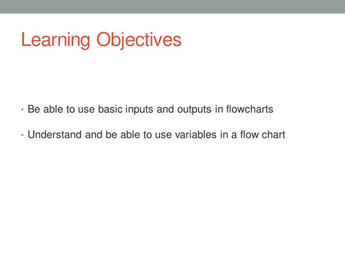 Grade 9 Flowcharts Lessons | Teaching Resources