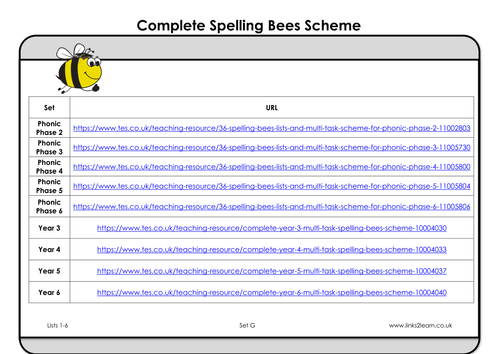 12 spelling bees lists & multi-task activities for phonic phase 4 ...