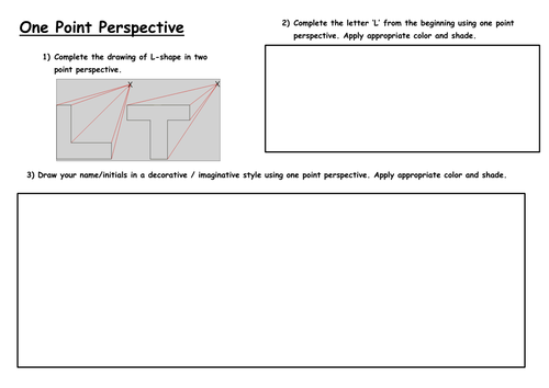One point and Two point perspective | Teaching Resources