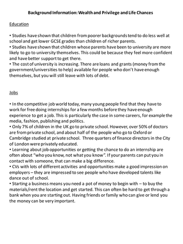 Fairness and Society | Teaching Resources