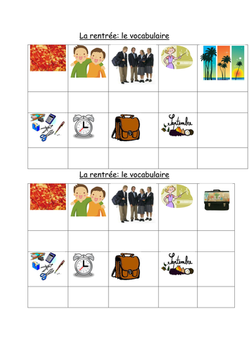 La rentree | Teaching Resources