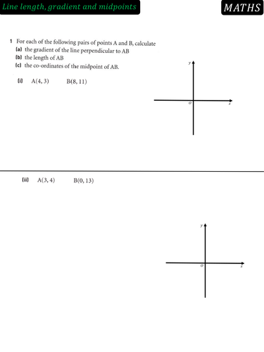 Coordinate Geometry | Teaching Resources