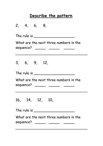 Unit 1 Block B - Weekly plan with number sequence | Teaching Resources