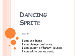 Scratch Dancing Sprite | Teaching Resources