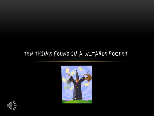 Ten Things Found in a Wizards pocket | Teaching Resources
