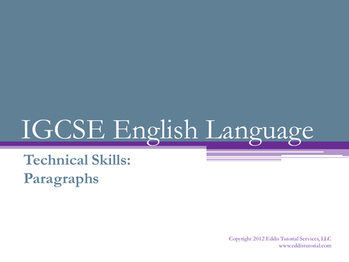 English Language Technical Skills | Teaching Resources