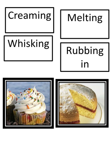 Cake Making Methods Flashcards | Teaching Resources