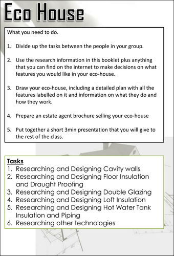 Designing an Eco-Home | Teaching Resources