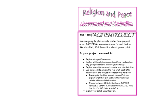 Religion and Peace SOW | Teaching Resources