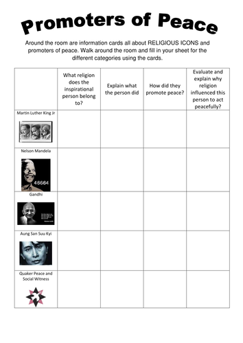 Religion and Peace SOW | Teaching Resources