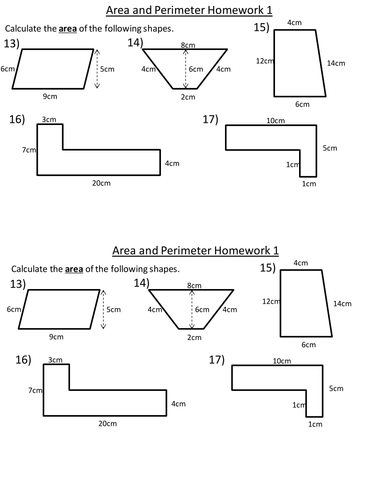 Area and Perimeter | Teaching Resources