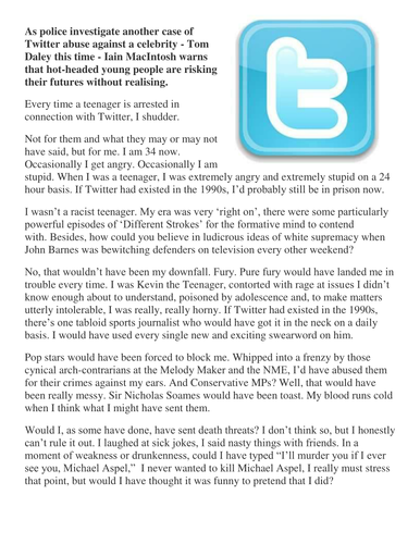 The Twitter debate! | Teaching Resources