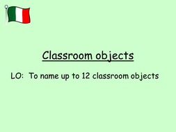 Italian classroom objects | Teaching Resources