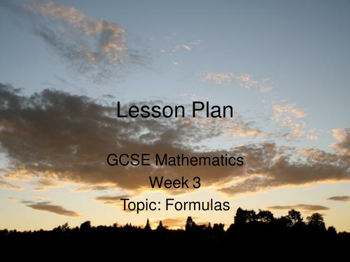 GCSE lesson plans in PowerPoint - Set 1 | Teaching Resources