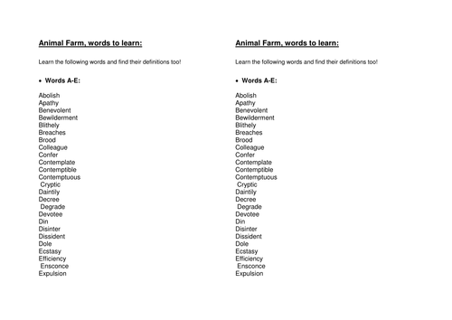 Animal Farm | Teaching Resources