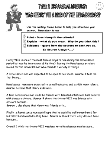 Was Henry VIII a Renaissance Man/Prince? | Teaching Resources