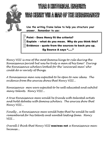 Was Henry VIII a Renaissance Man/Prince? | Teaching Resources