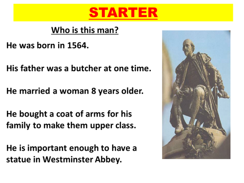 Shakespeare Fakespeare: Using Sources In English | Teaching Resources